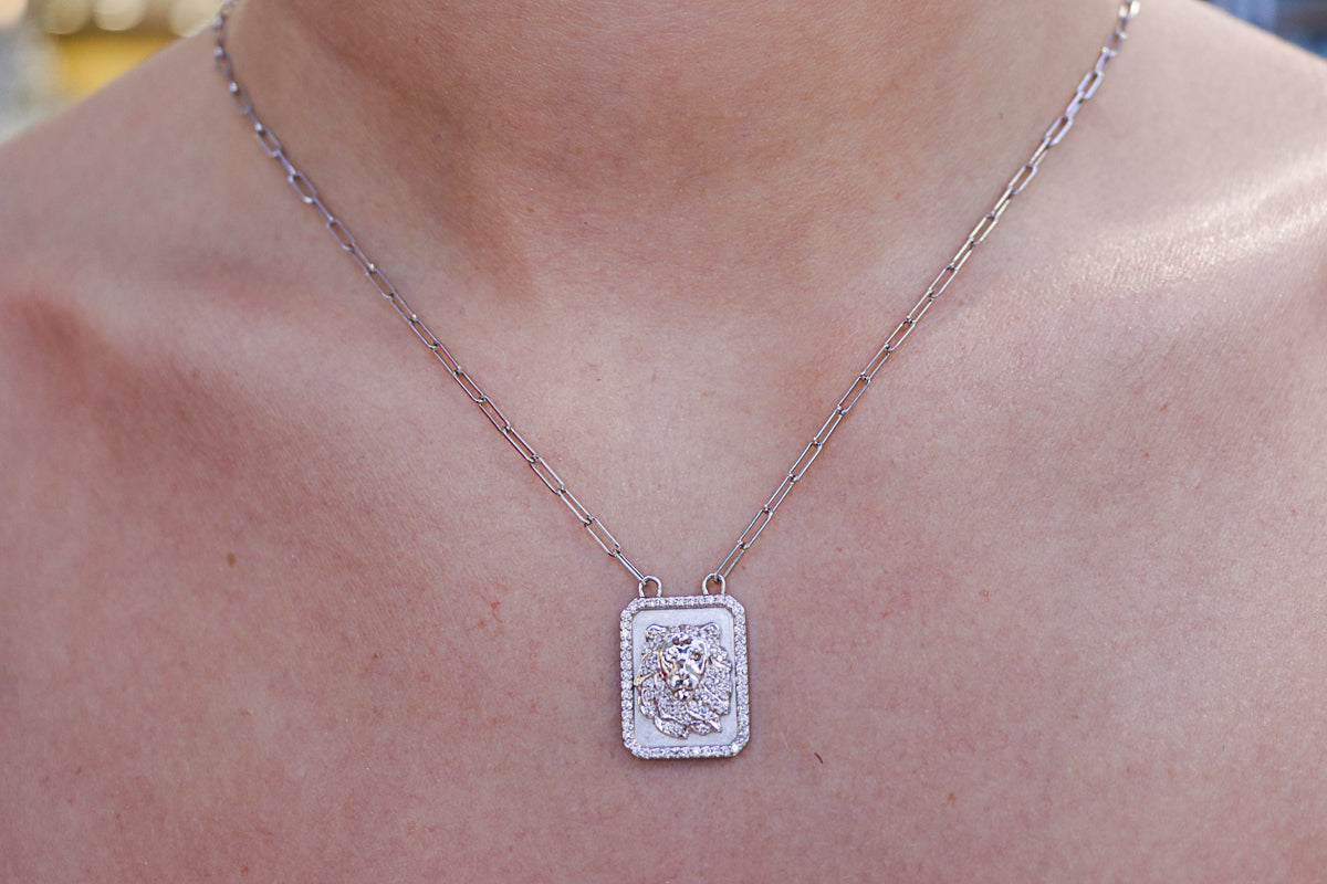 The Lion & Tiger Scapular Necklace